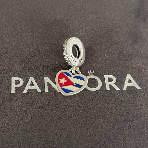 Pandora | Jewelry | Pandora Cuba Flag Exclusive Dangle Charm Pendant ...